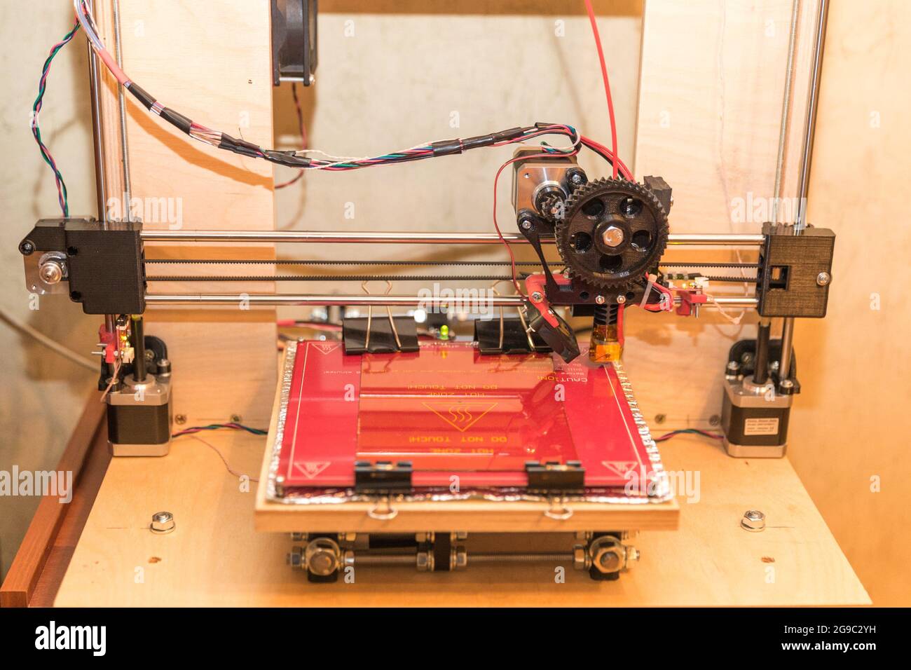 self made 3d modern electronic three dimensional printer Stock Photo ...