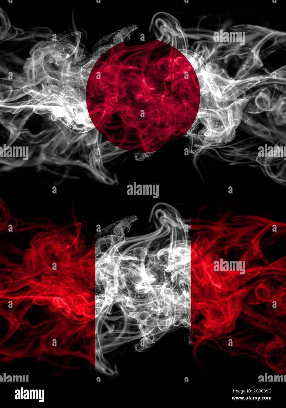 Wave flags japan peru hi-res stock photography and images - Alamy