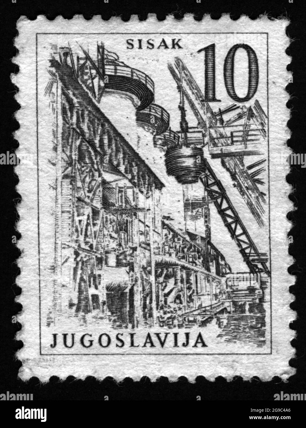Postage stamp yugoslavia Black and White Stock Photos & Images - Alamy