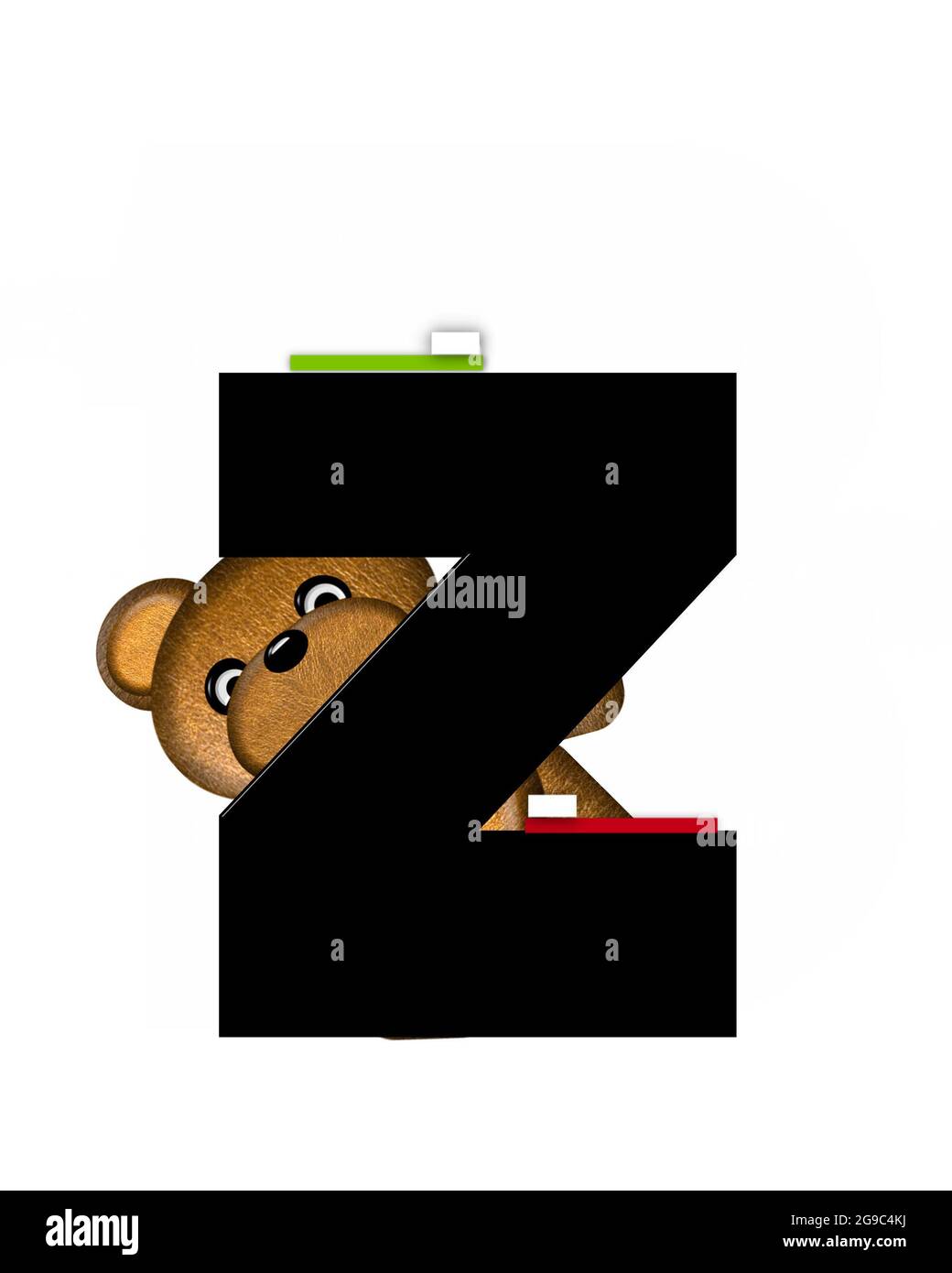 The letter Z, in the alphabet set "Teddy Dental Checkup," is black ...