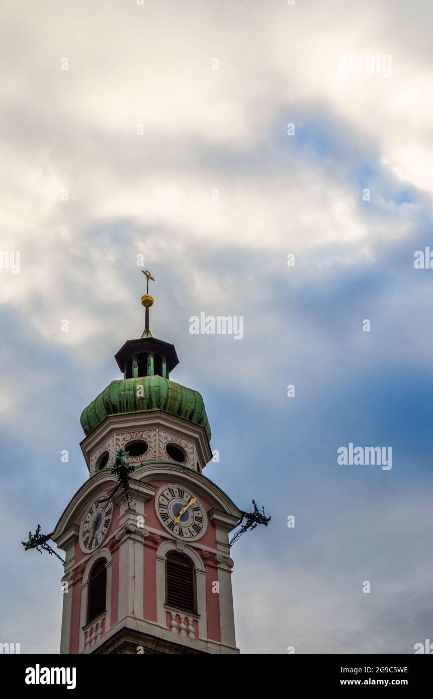 Typical Tyrolean architecture in Innsbruck, Austria Stock Photo - Alamy