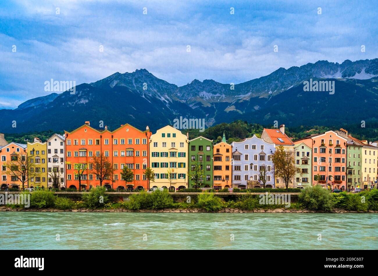 Typical Tyrolean architecture in Innsbruck, Austria Stock Photo - Alamy
