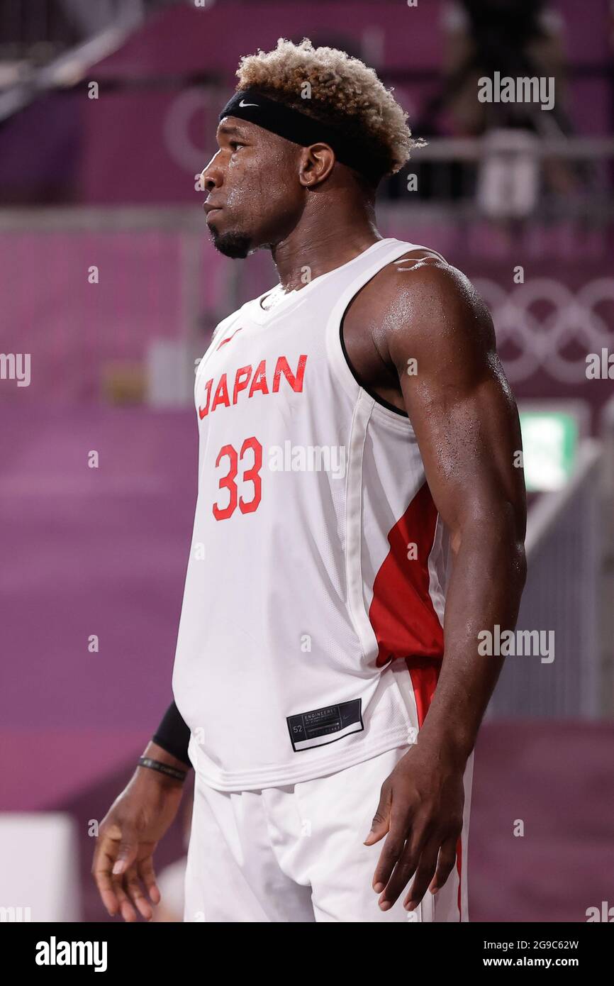 TOKYO, JAPAN - JULY 25: Ira Brown of Japan competing on Men's Pool ...