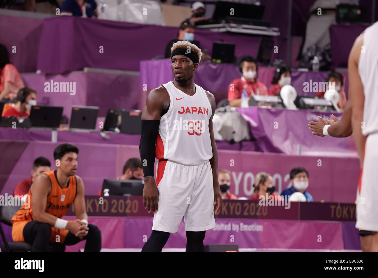TOKYO, JAPAN - JULY 25: Ira Brown of Japan competing on Men's Pool ...