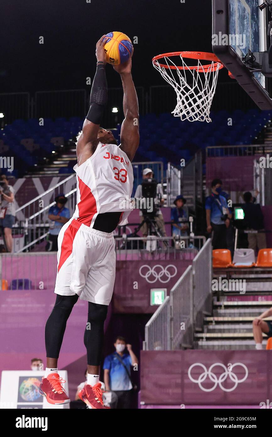 TOKYO, JAPAN - JULY 25: Ira Brown of Japan competing on Men's Pool ...