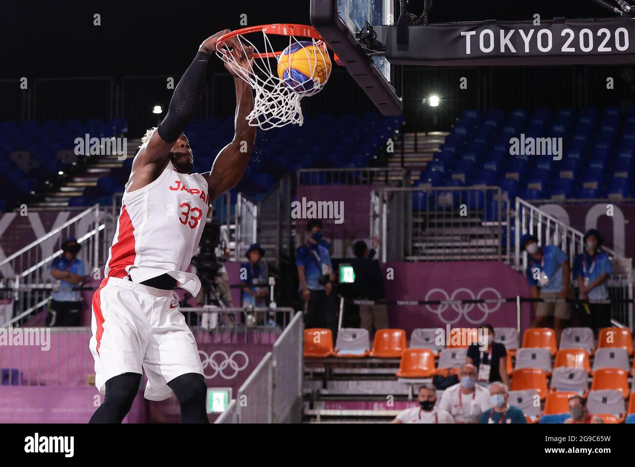 TOKYO, JAPAN - JULY 25: Ira Brown of Japan competing on Men's Pool ...