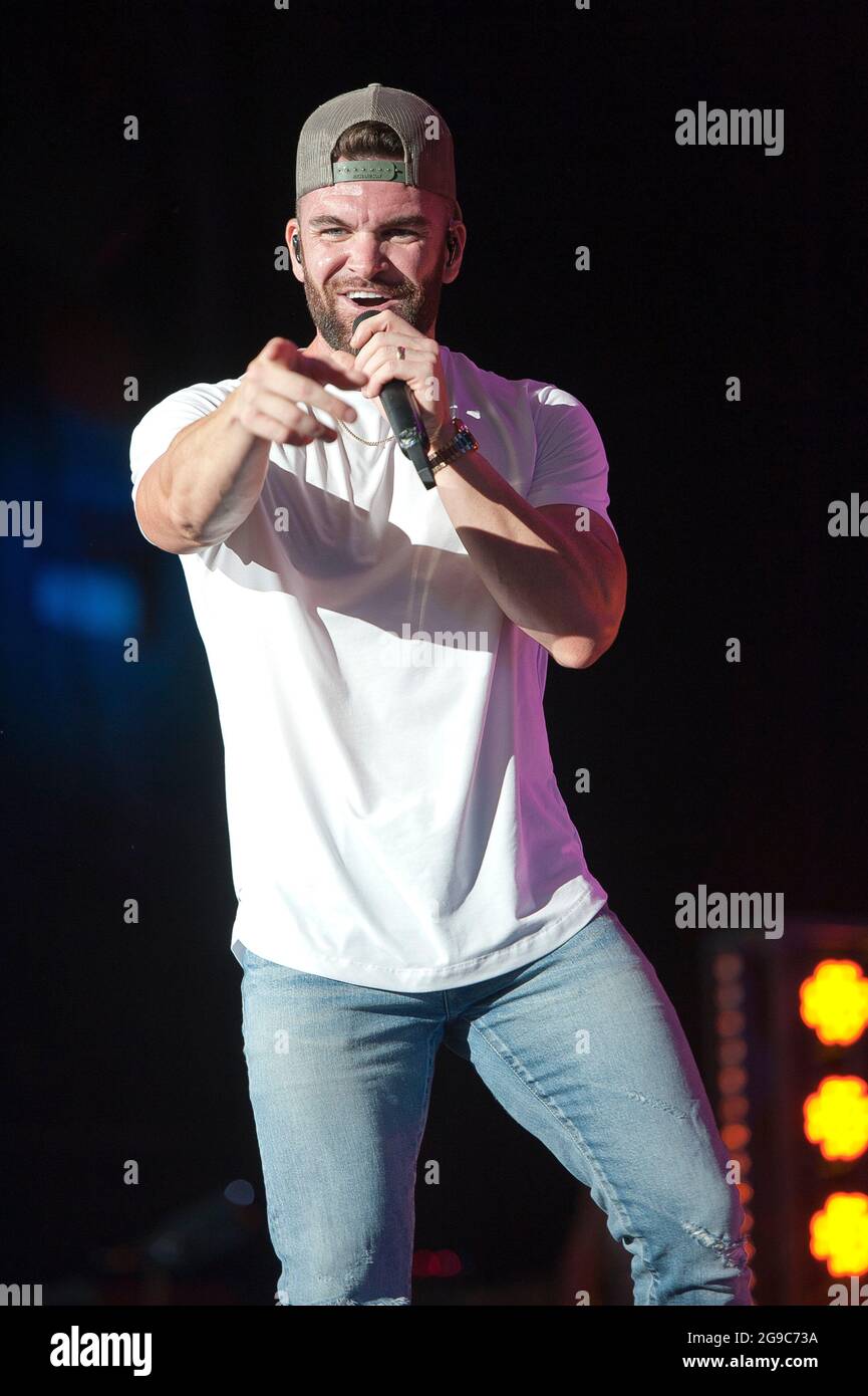 July 24, 2021 - Raleigh, North Carolina; USA - Singer DYLAN SCOTT ...