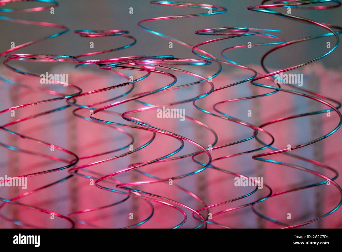 Production of independent springs for mattresses. Independent spring ...