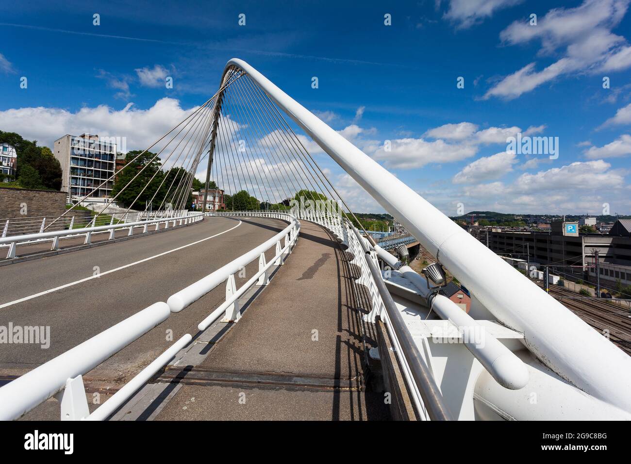 Pont de l'observatoire by the architect Santiago Calatrava, Liege ...