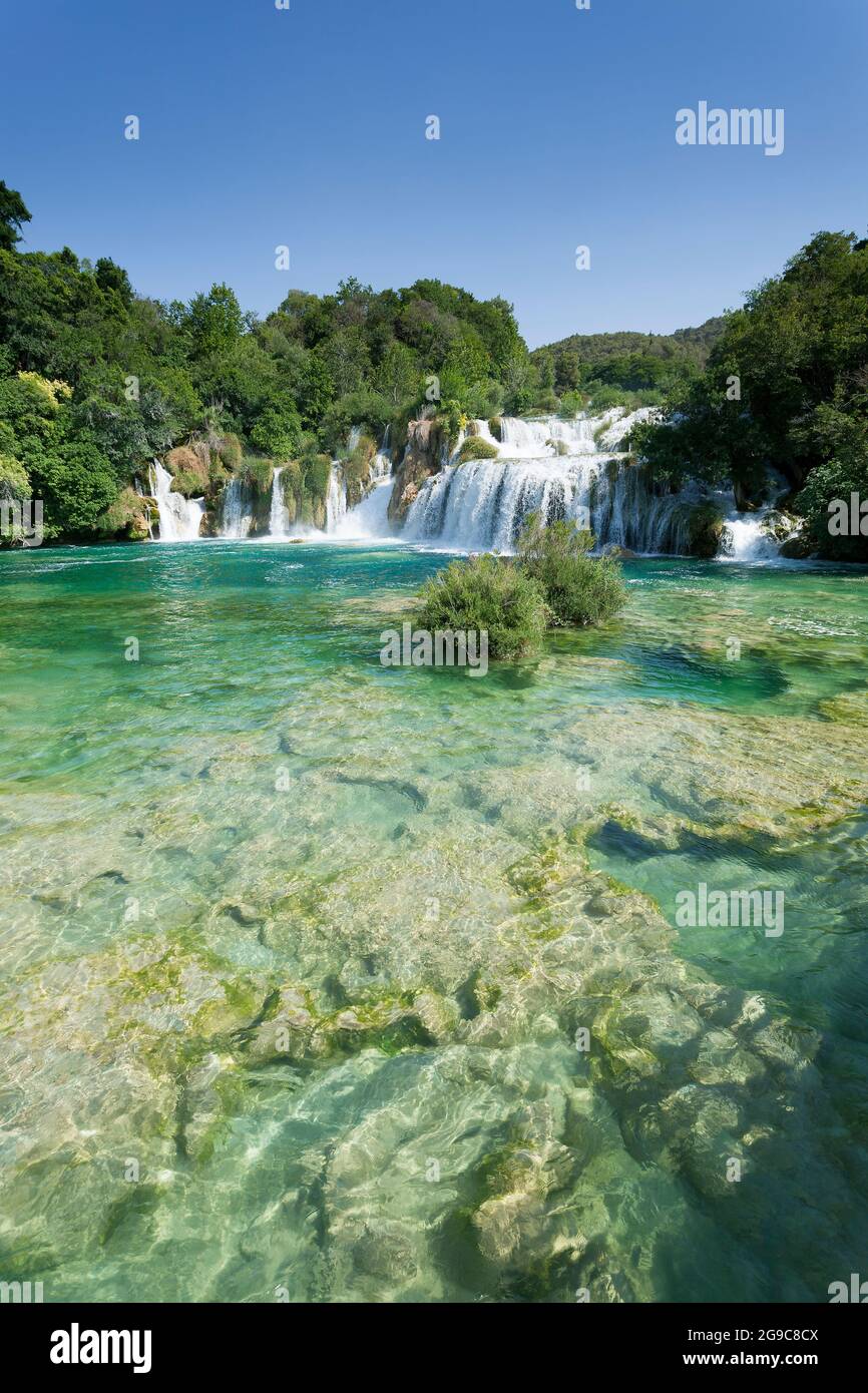 Skradinski buk waterfall, Krka National Park, Dalmatia, Croatia Stock Photo - Alamy