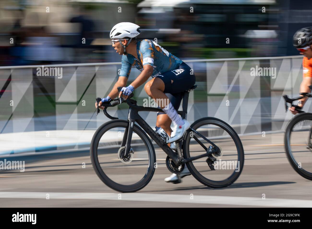 Motion Blurred Bicycle Rider High Resolution Stock Photography and ...