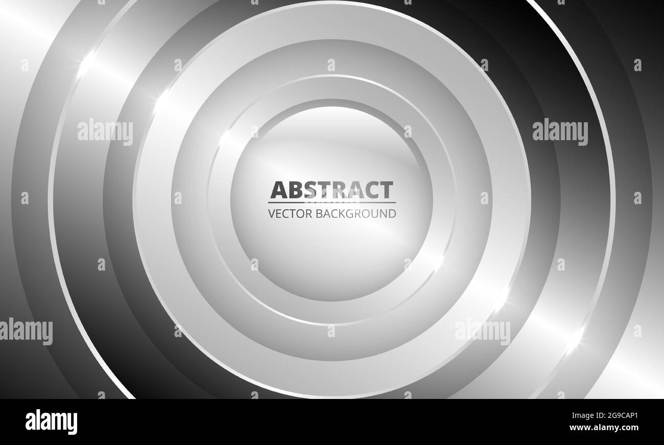 Luxury 3d silver and gray abstract geometric vector background with ...