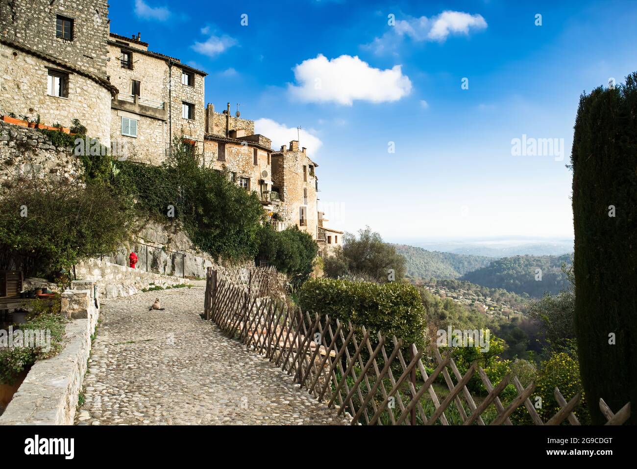 Tourrettes sur loup village on the French Riviera Stock Photo - Alamy