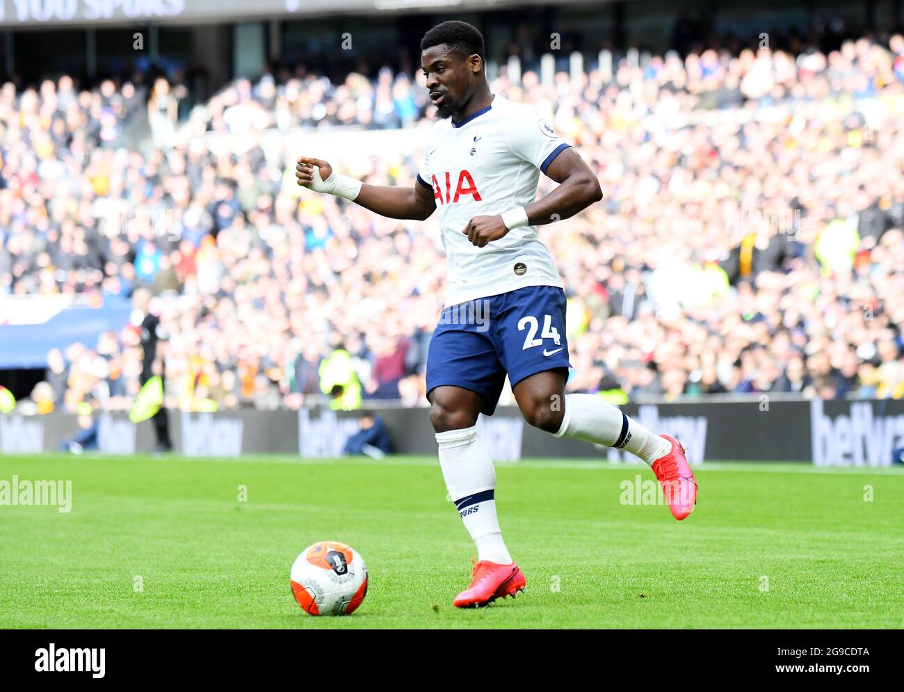 LONDON, ENGLAND - MArch 1, 2020: Serge Aurier of Tottenham pictured ...