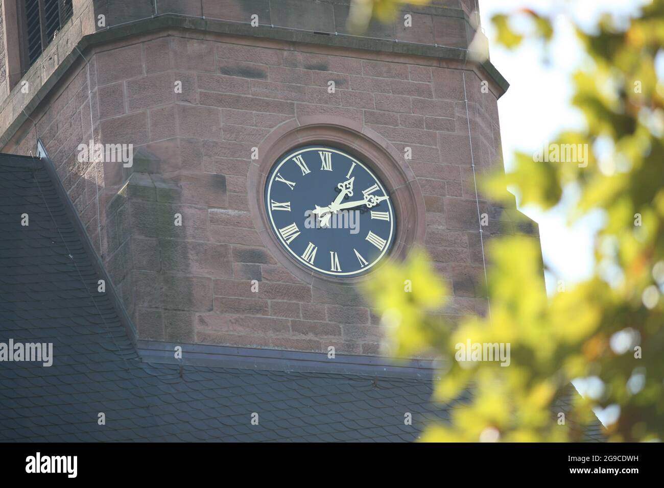 Big beautiful town hall clock Stock Photo - Alamy