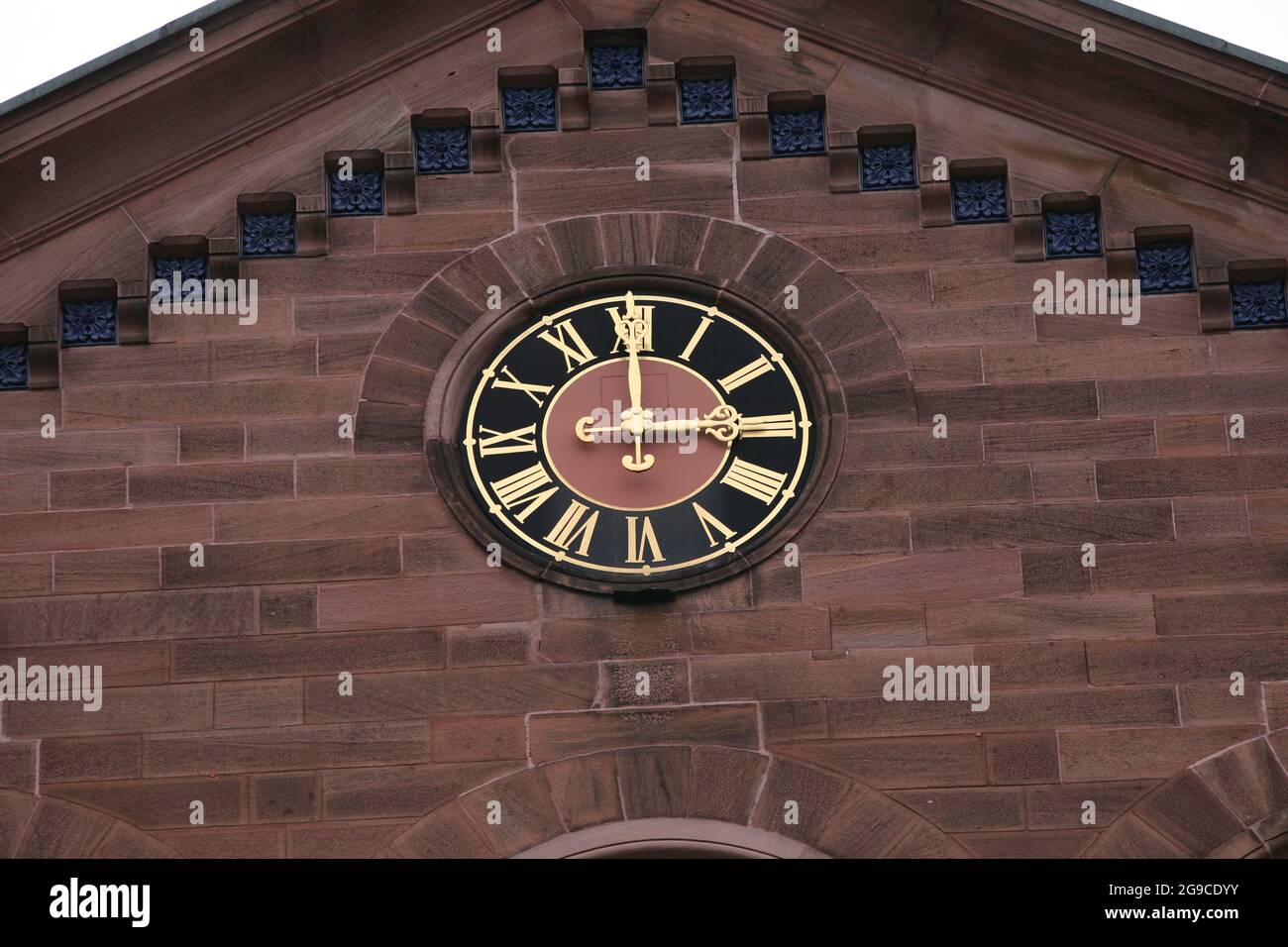 Big beautiful town hall clock Stock Photo - Alamy