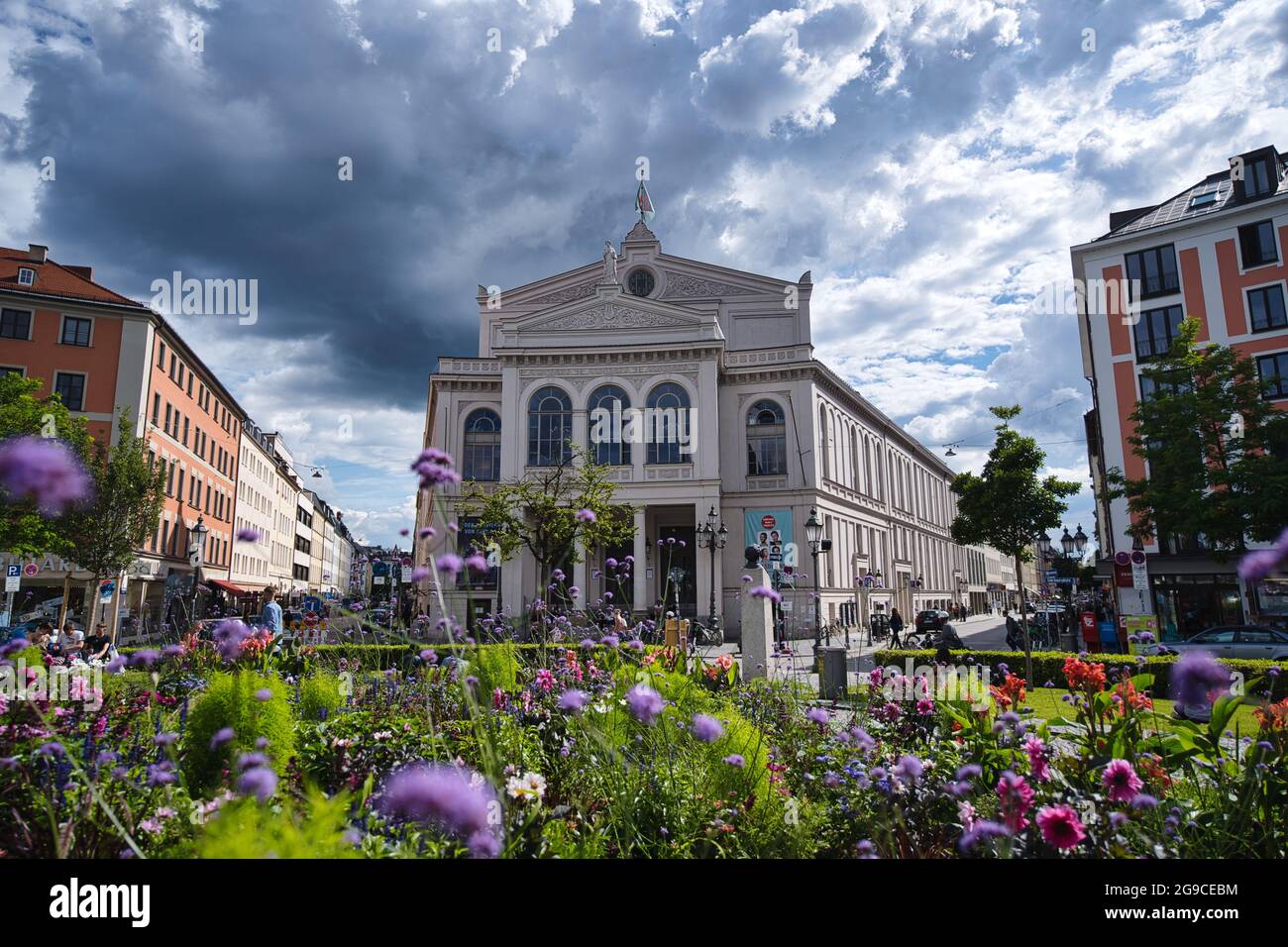 MUNICH, GERMANY - Jul 16, 2021: A beautiful view of the Performing Arts ...