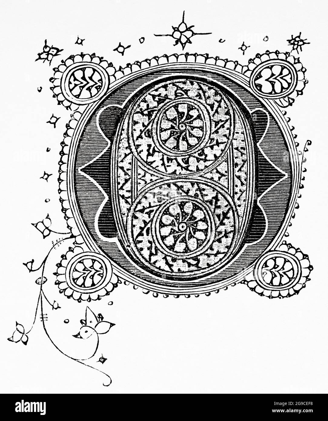 14th century font Cut Out Stock Images & Pictures - Alamy