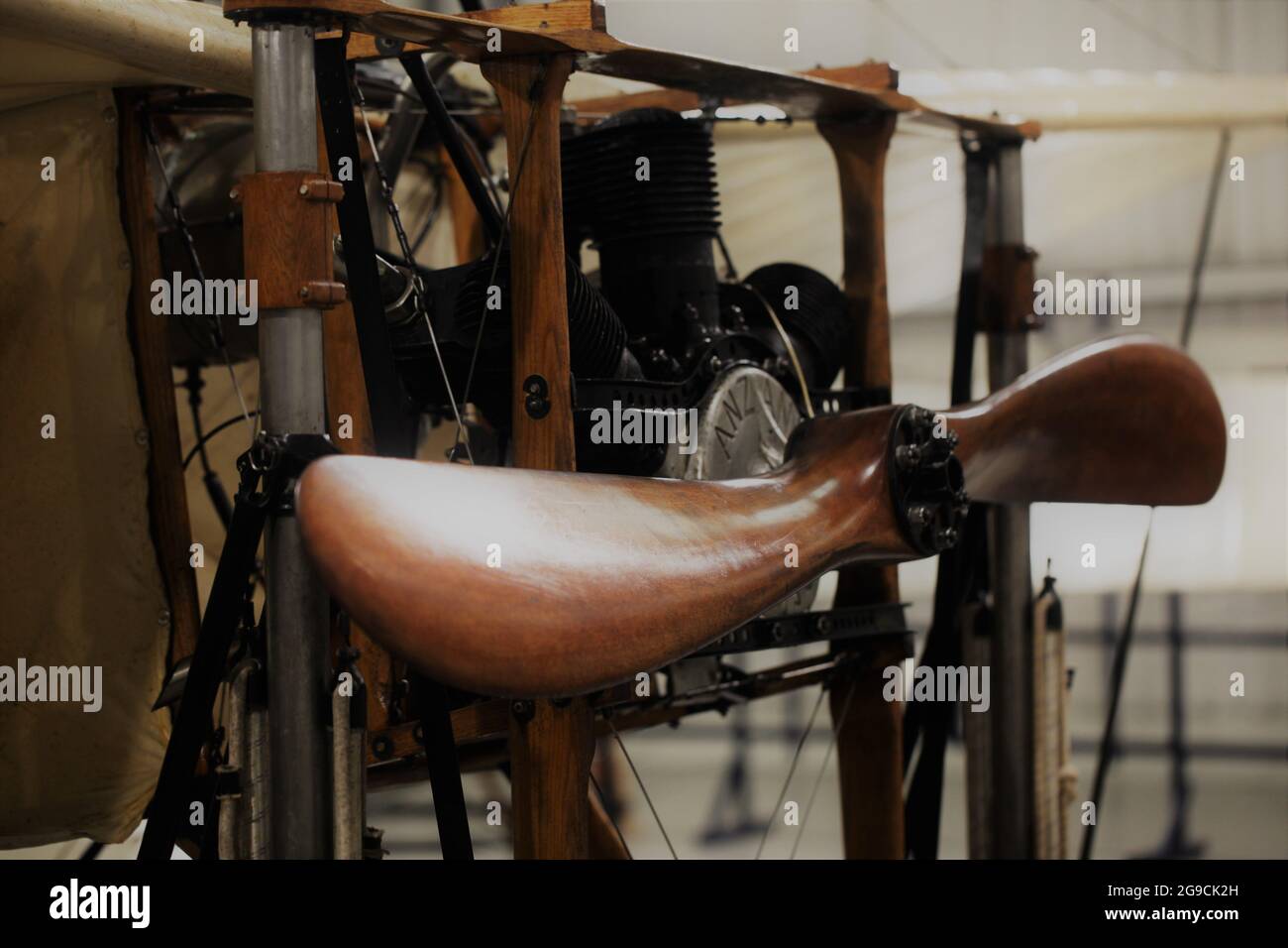 Aviation Heritage - Bleriot Type XI Aircraft Propeller Stock Photo - Alamy