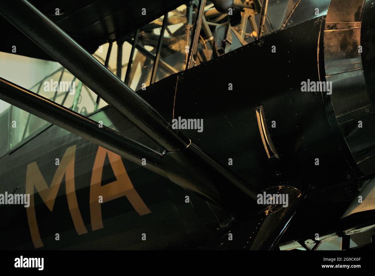 Close-up abstract of a Westland Lysander aircraft Stock Photo - Alamy