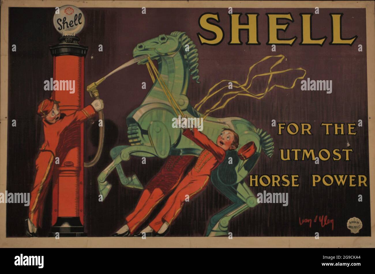 Vintage shell poster hi-res stock photography and images - Alamy