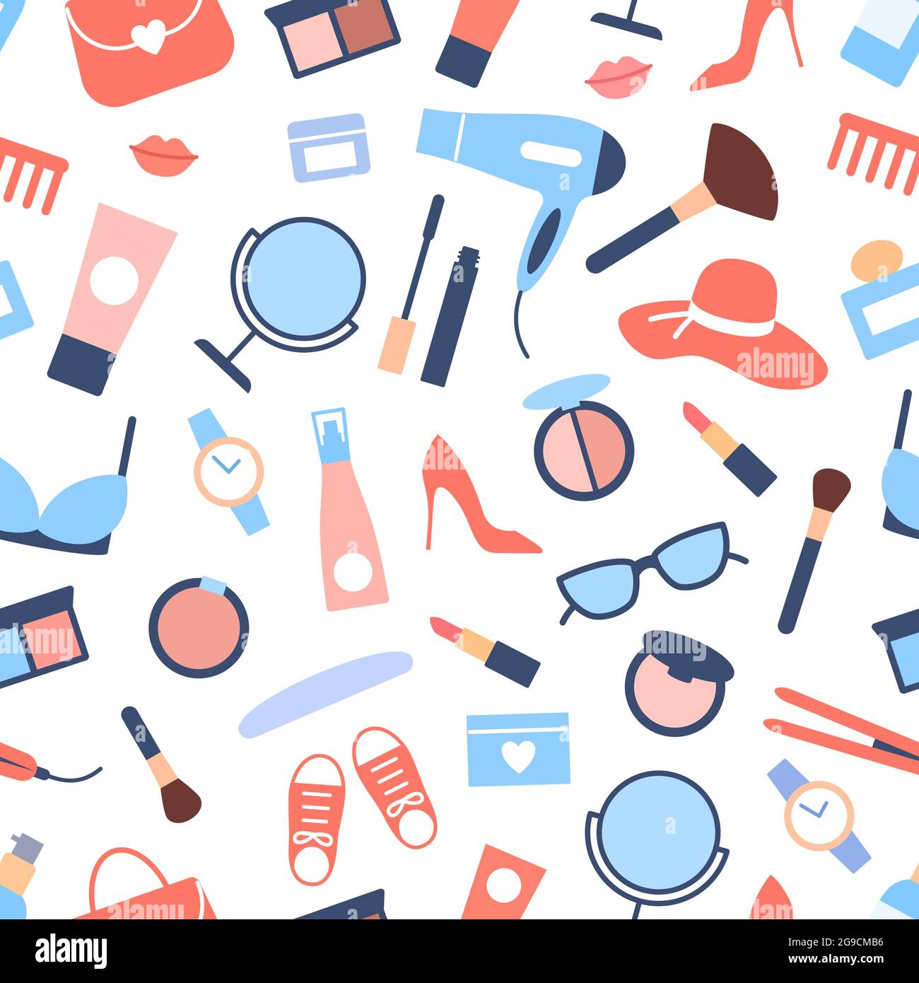 Women accessories seamless pattern Stock Vector Image & Art - Alamy