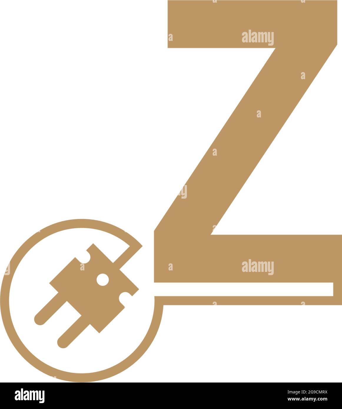 Power cable forming letter Z logo icon template vector Stock Vector ...