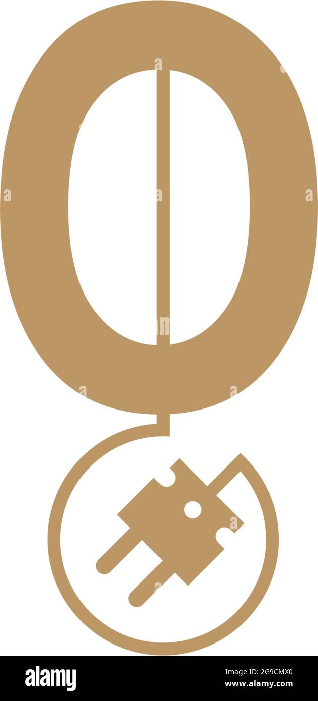 Power cable forming letter O logo icon template vector Stock Vector ...