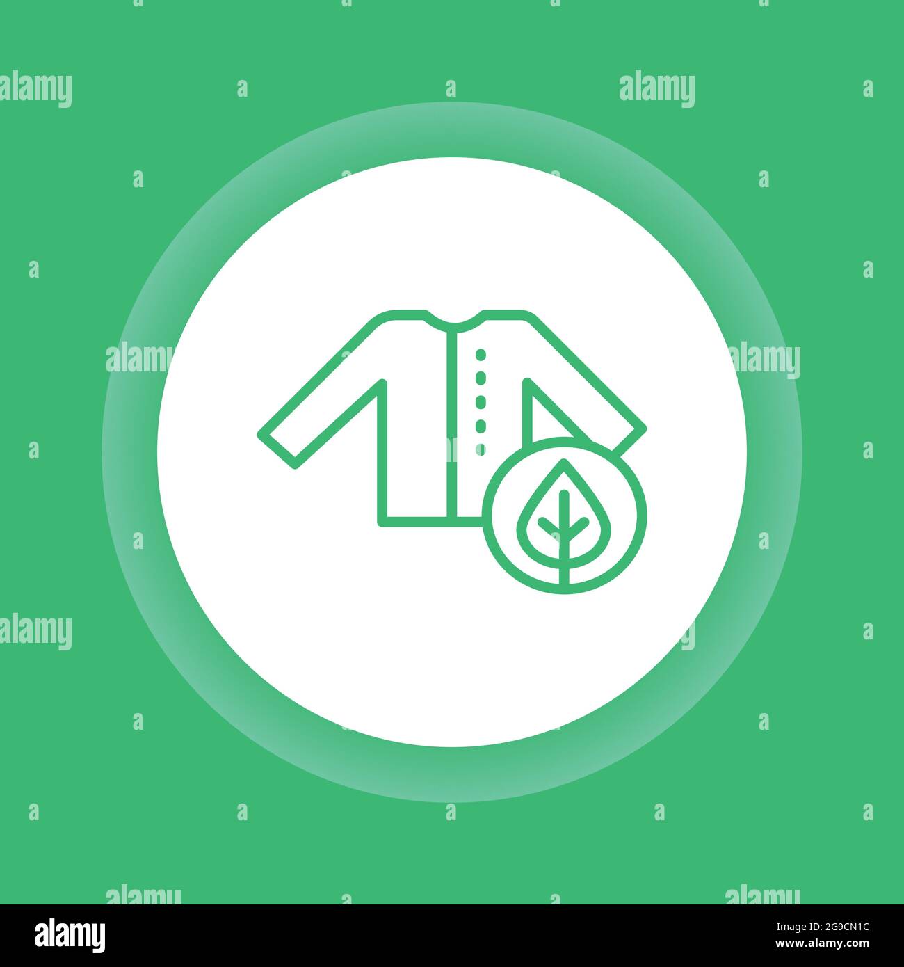 Eco cloth color button icon. Zero waste lifestyle. Eco friendly ...