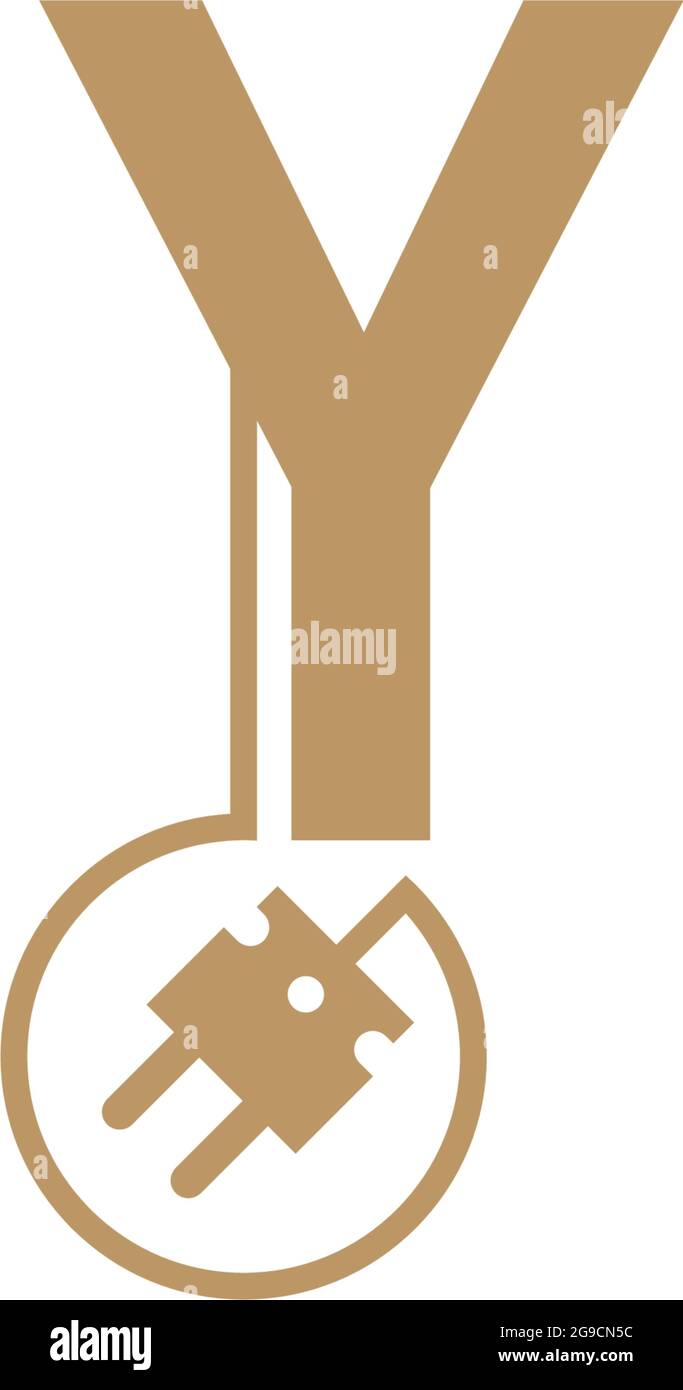 Power cable forming letter Y logo icon template vector Stock Vector ...