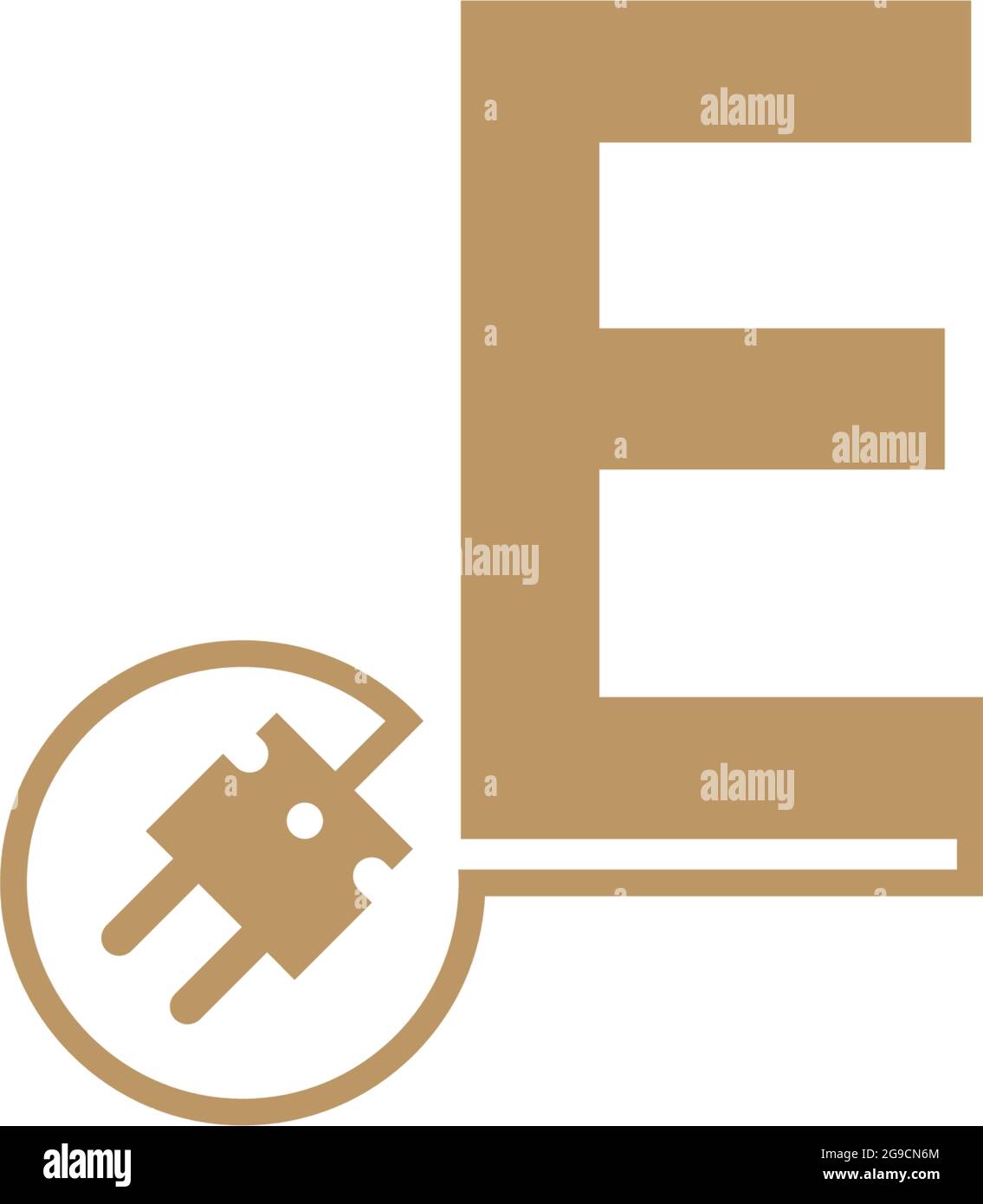 Power cable forming letter E logo icon template vector Stock Vector ...