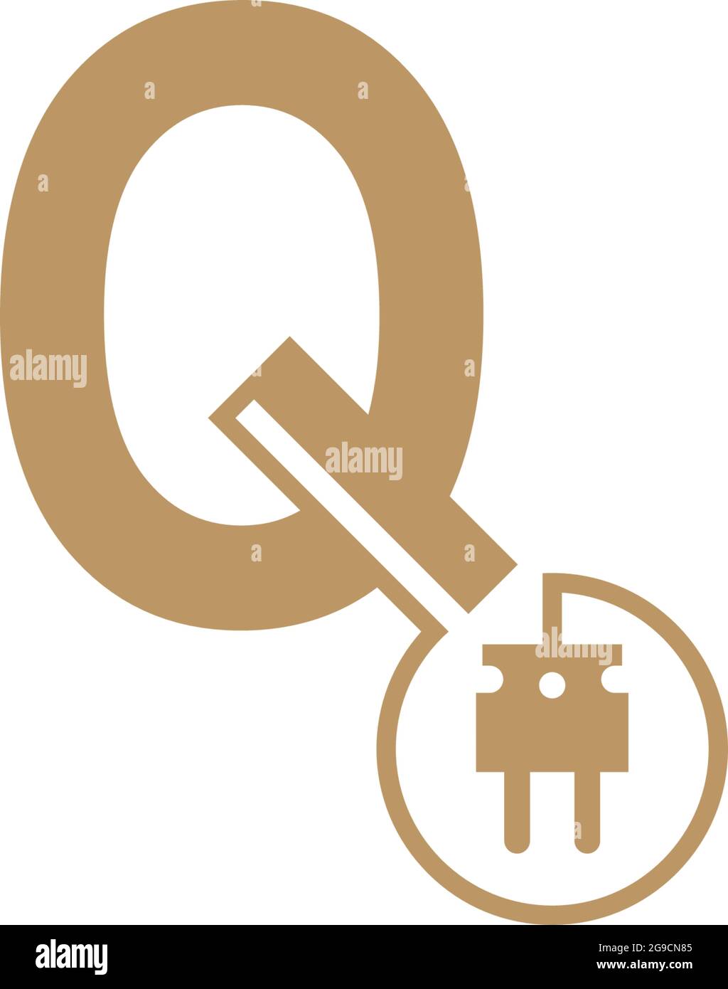 Power cable forming letter Q logo icon template vector Stock Vector ...