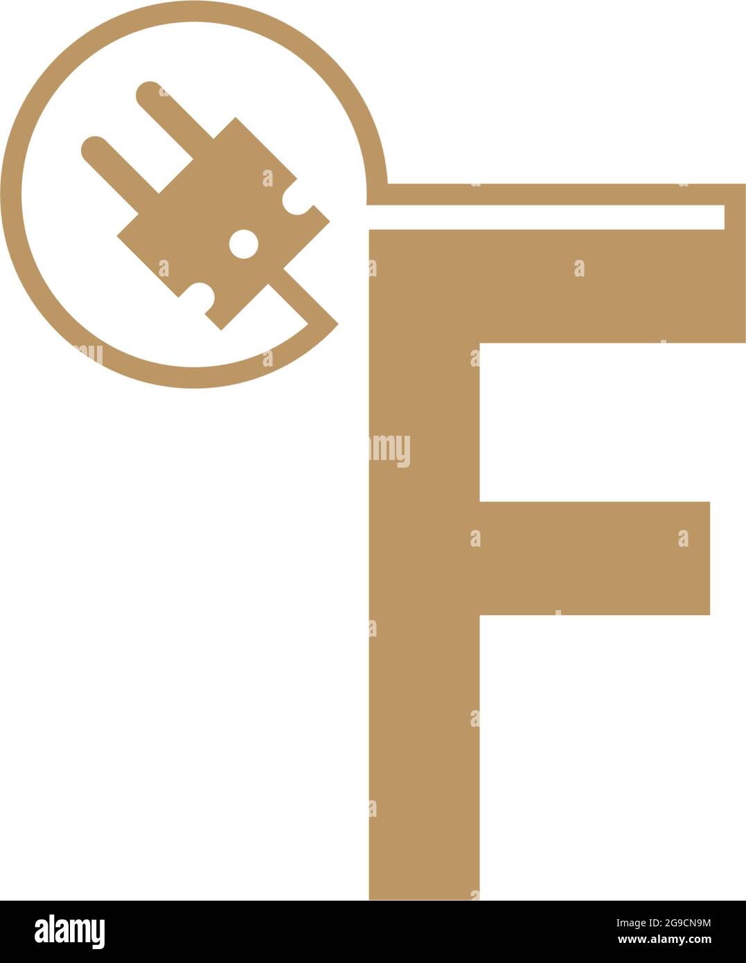 Power cable forming letter F logo icon template vector Stock Vector ...