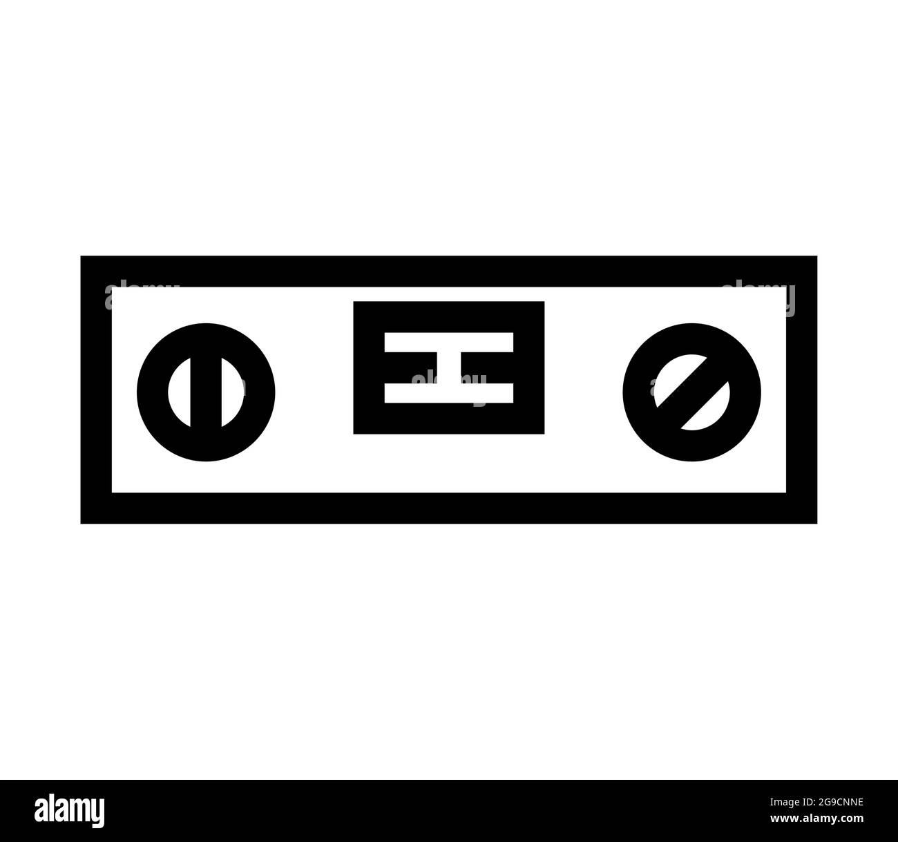 Outline icon. Building level emblem. Vector clipart Stock Vector Image ...