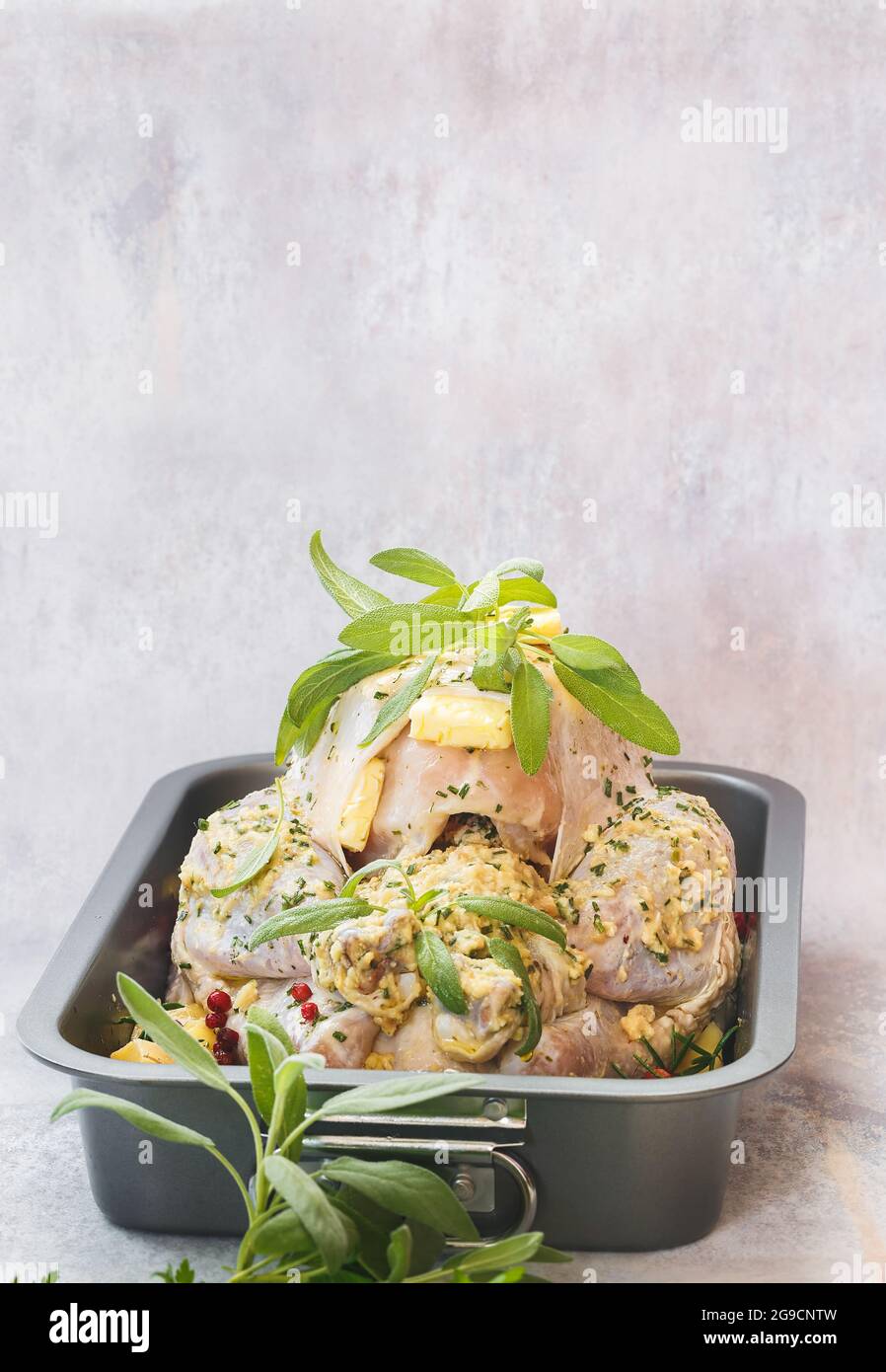 Raw turkey and tin hi-res stock photography and images - Alamy