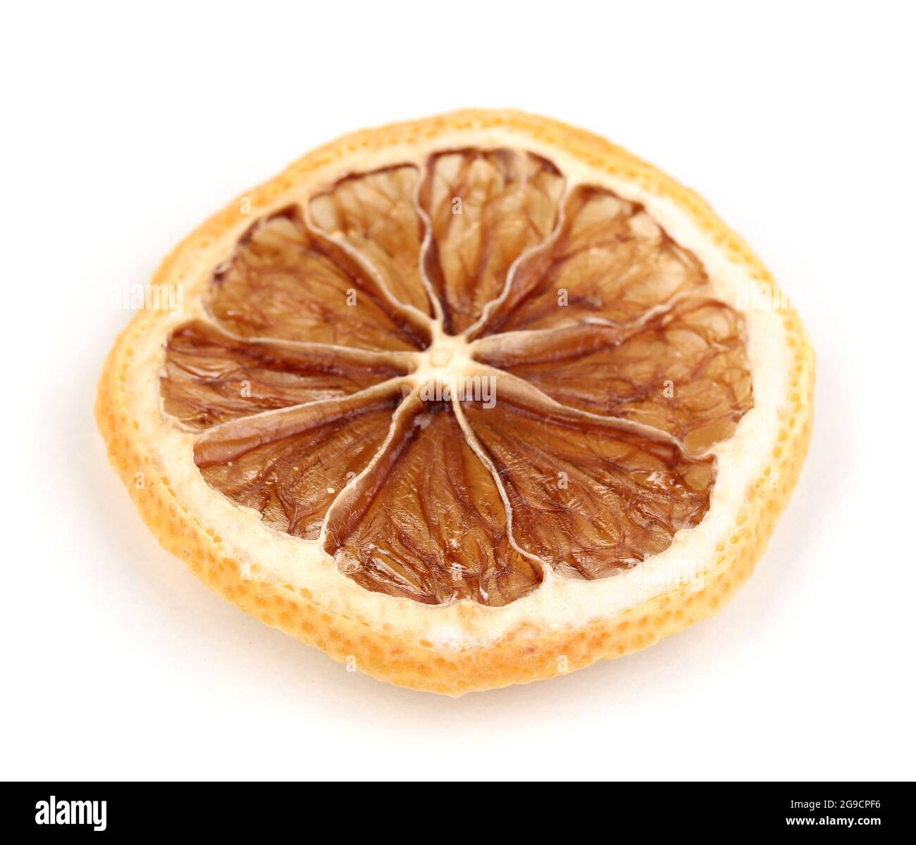dried lemon isolated on white Stock Photo - Alamy