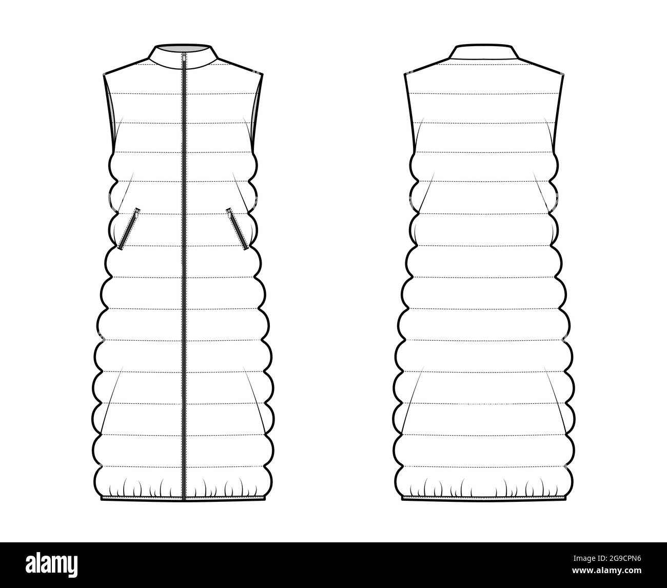 Puffer vest vector hi-res stock photography and images - Alamy