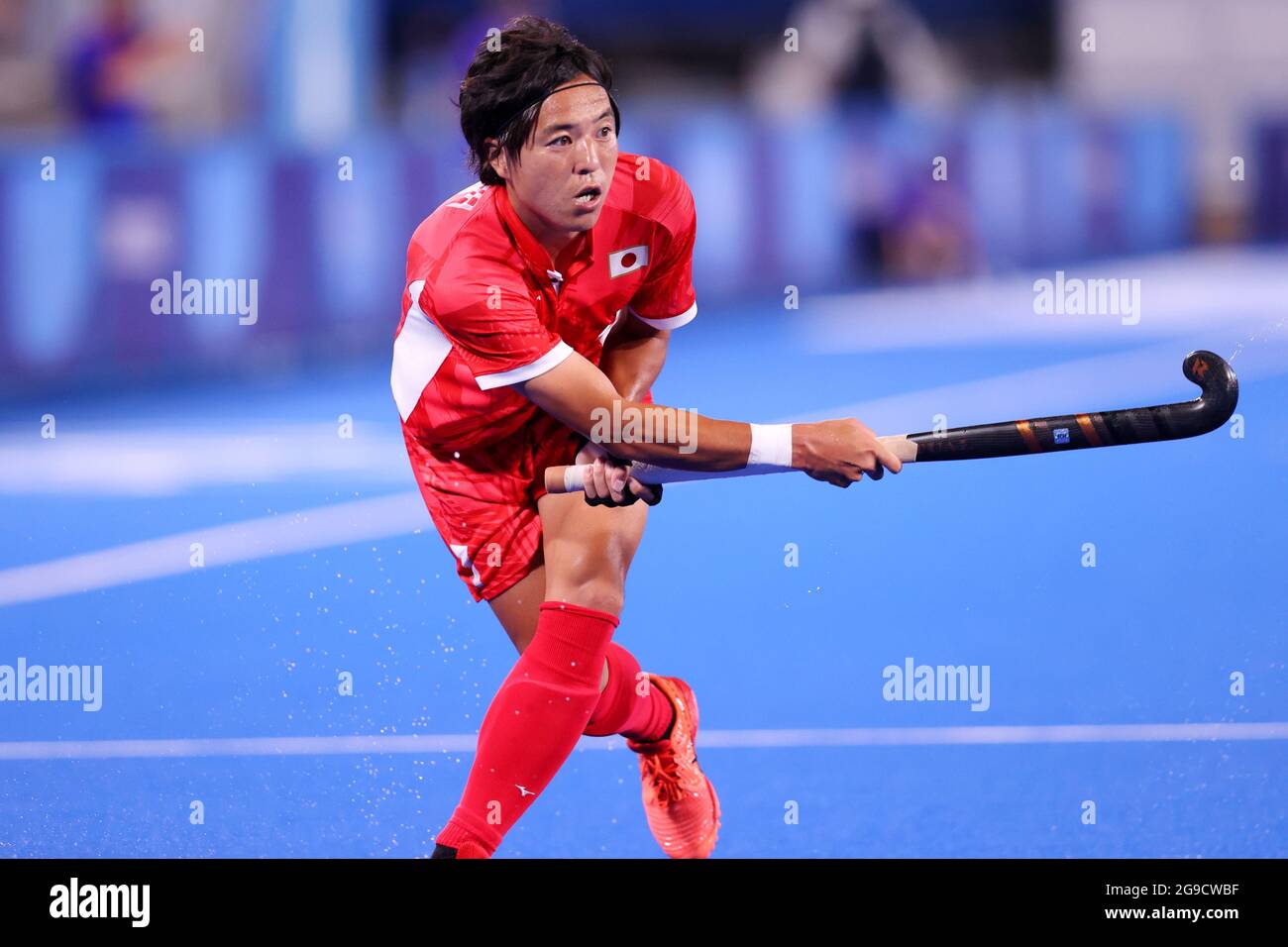 Tokyo, Japan. 25th July, 2021. Kazuma Murata (JPN) Hockey : Men's Pool A match between Japan 1-2 ...