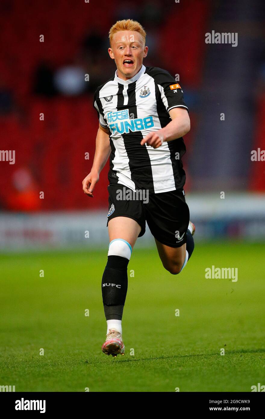 Doncaster, England, 23rd July 2021. Matty Longstaff of Newcastle United ...