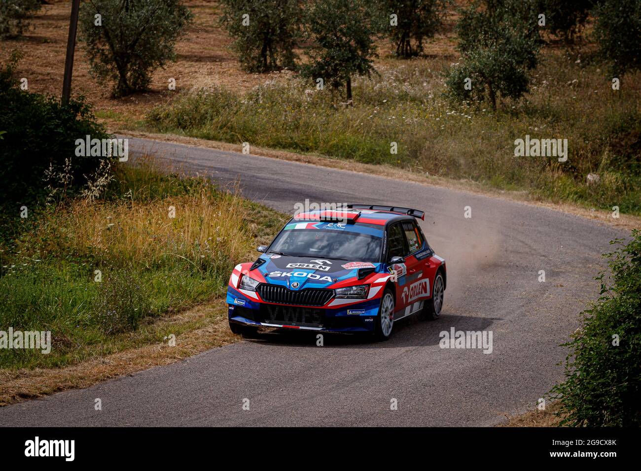 03 Miko MARCZYK (POL), Szymon GOSPODARCZYK (POL), Skoda Fabia Rally2 Evo, Orlen Team, action ...