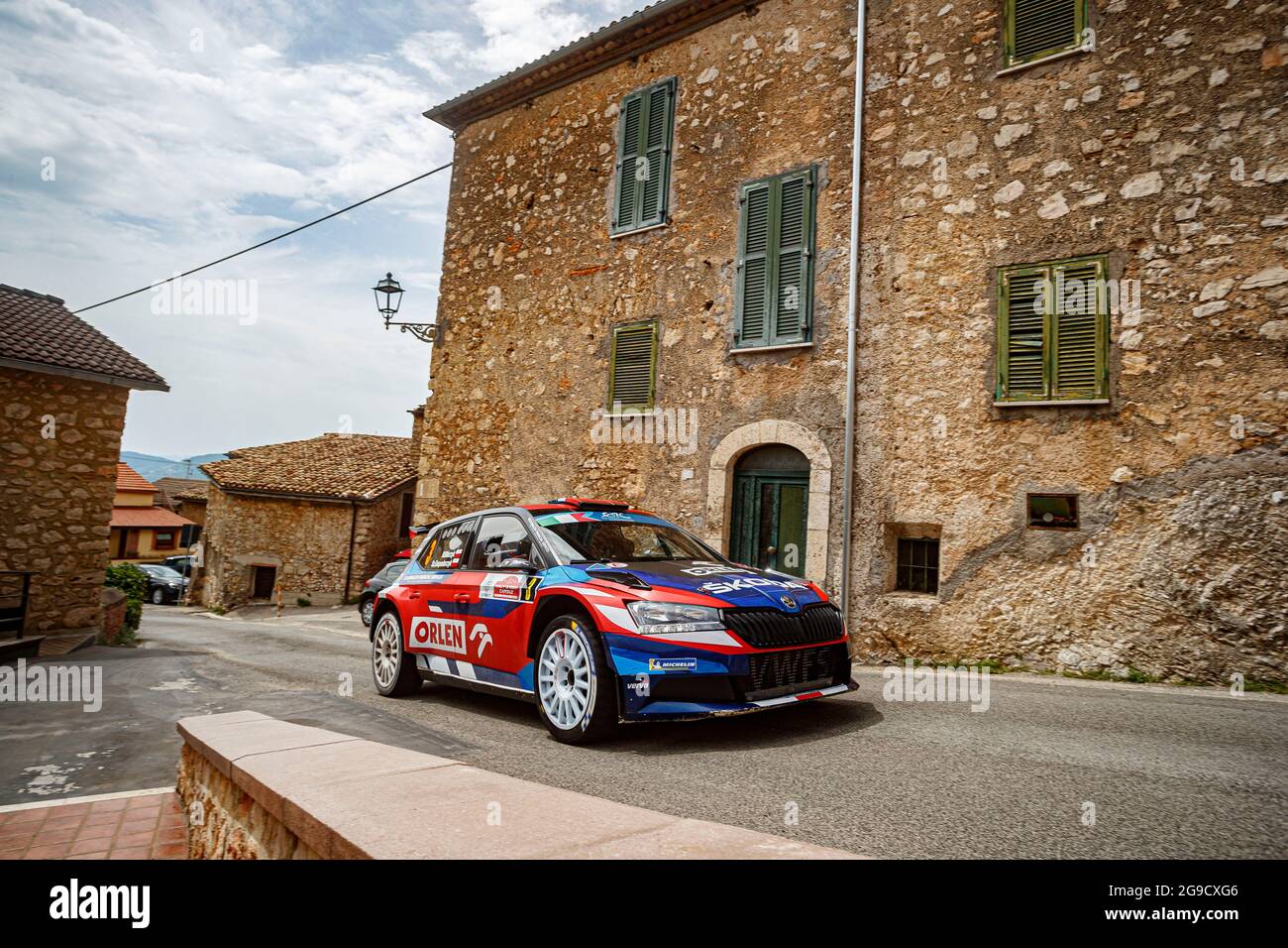 03 Miko MARCZYK (POL), Szymon GOSPODARCZYK (POL), Skoda Fabia Rally2 Evo, Orlen Team, action ...