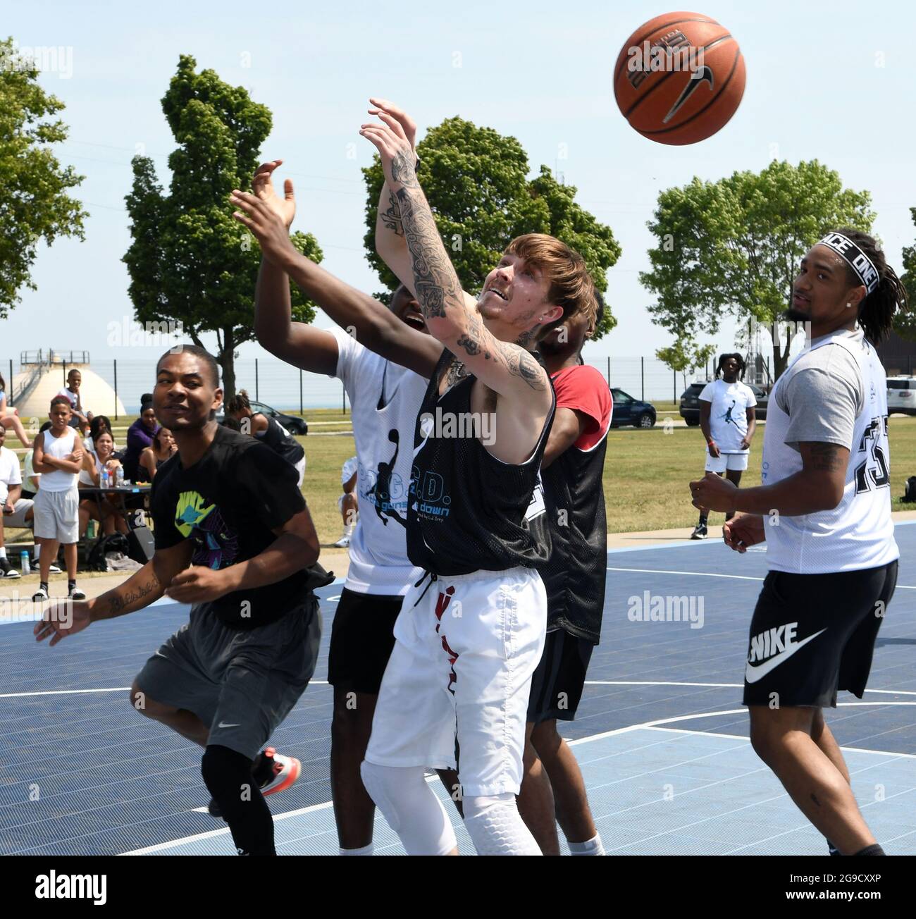 Racine, Wisconsin, USA. 25th July, 2021. LLB plays LJH in a game in the ...