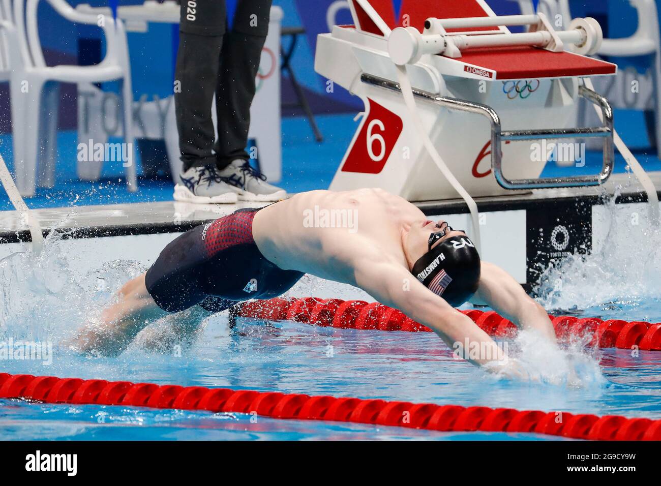 Tokyo, Japan. 25th July, 2021. Joseph Armstrong (USA) in the men's 100m ...