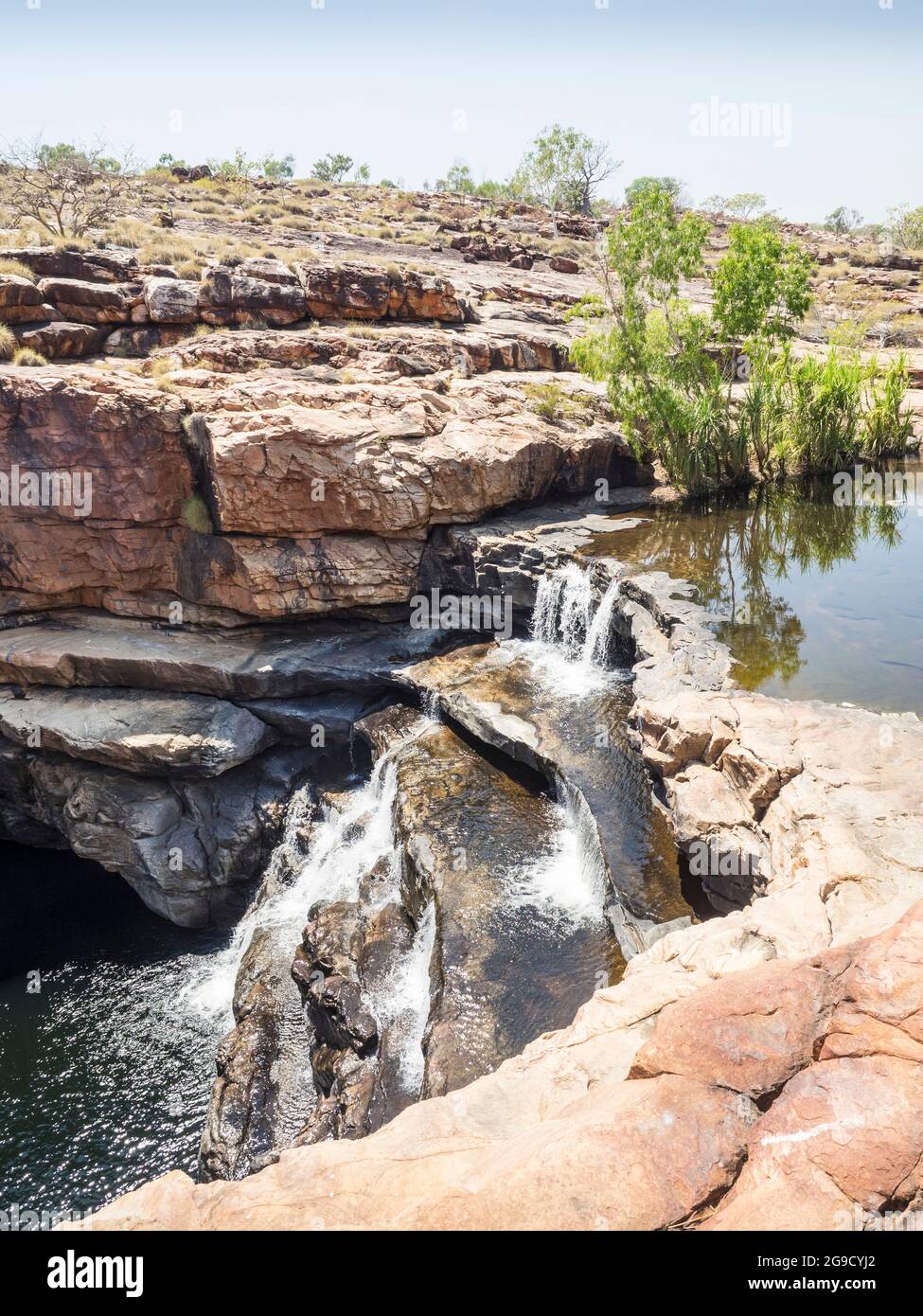 Bell Gorge (Dalmanyi) is a popular swimming hole along the Gibb River ...