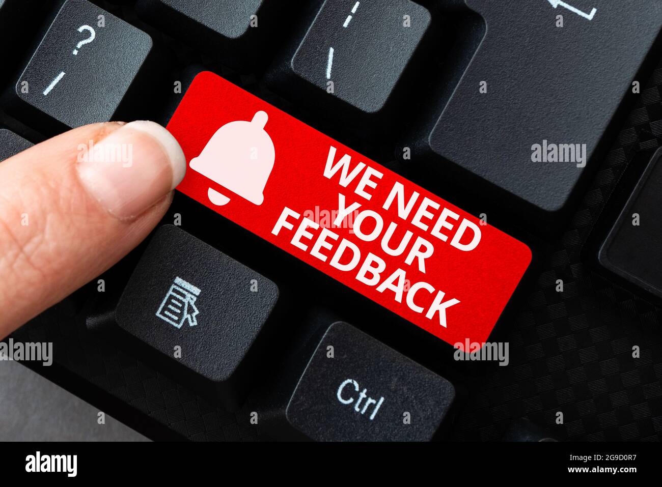 Hand writing sign We Need Your Feedback. Internet Concept Give us your ...