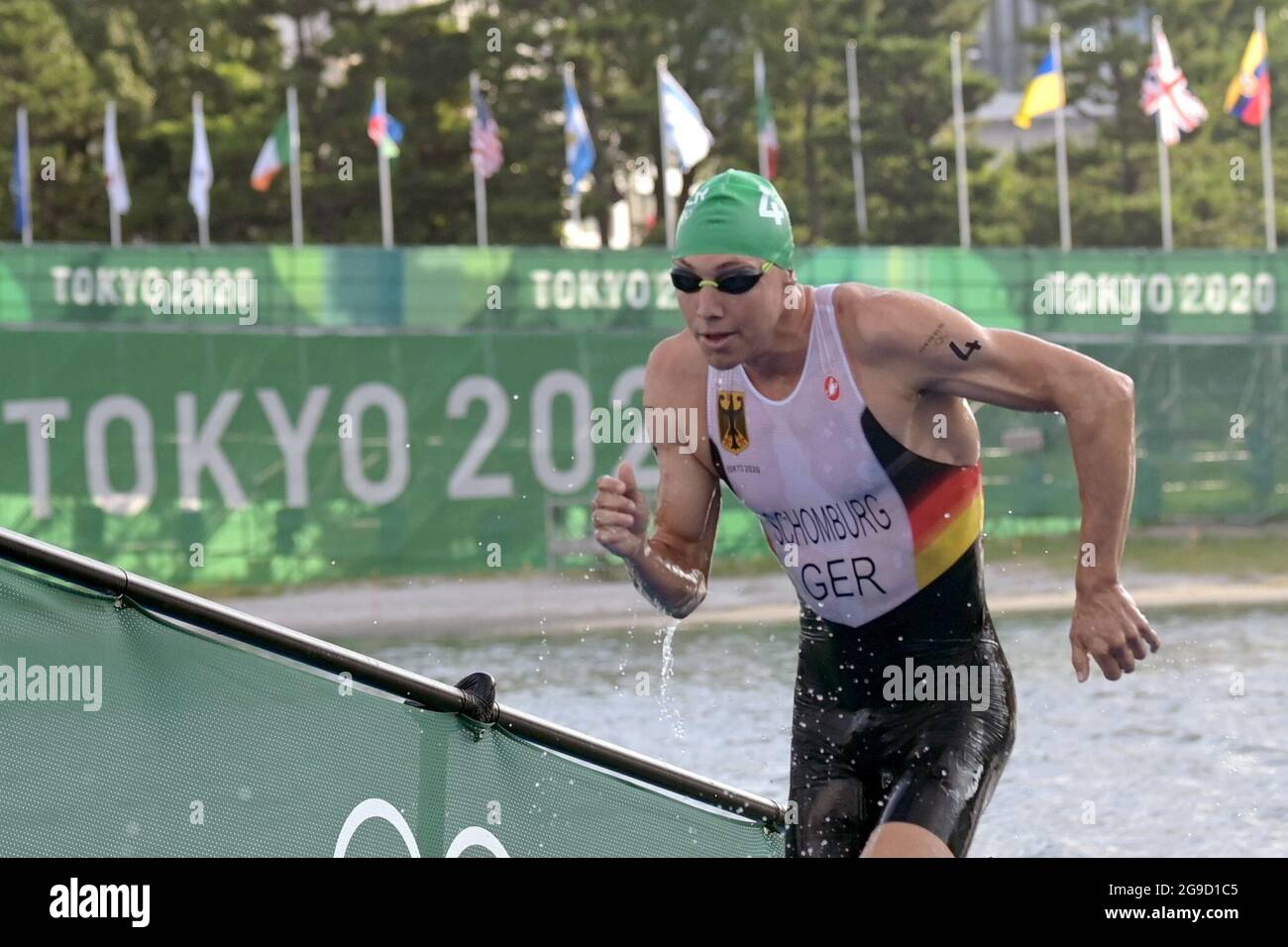 Tokio, Japan. 26th July, 2021. Triathlon: Olympics, Olympic distance (1.5 km swim, 40 km bike ...
