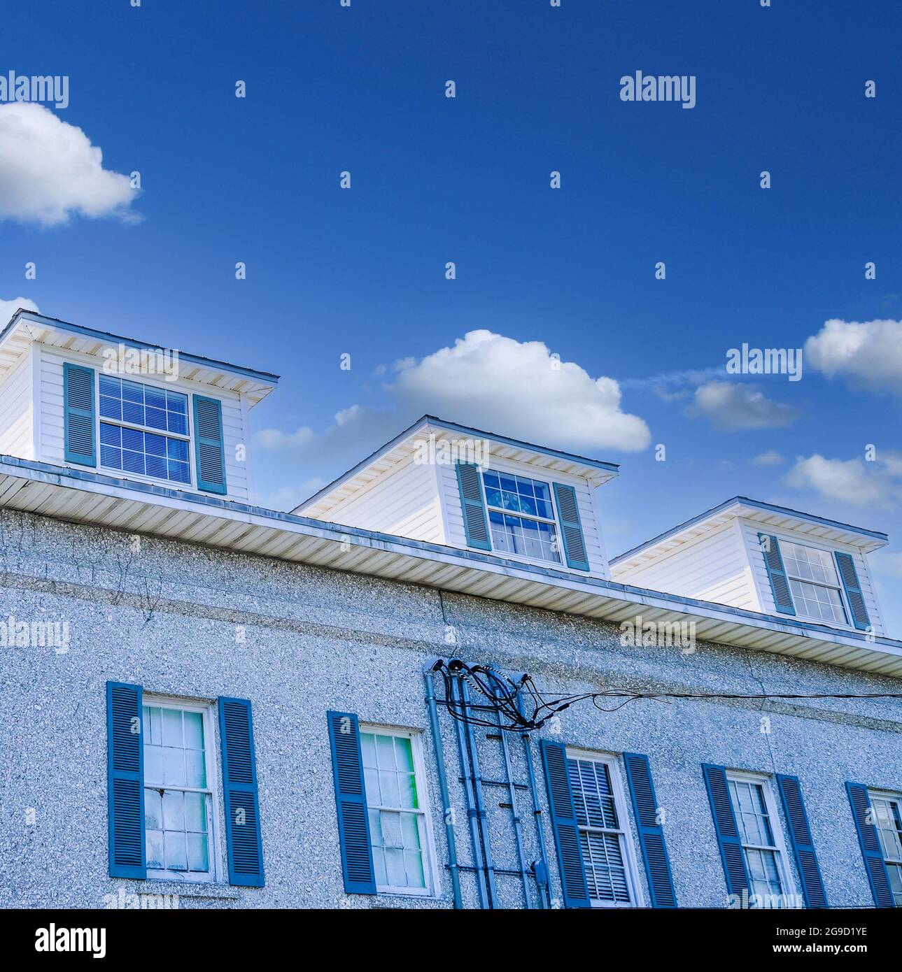 Old Tabby Building and Dormers Stock Photo - Alamy
