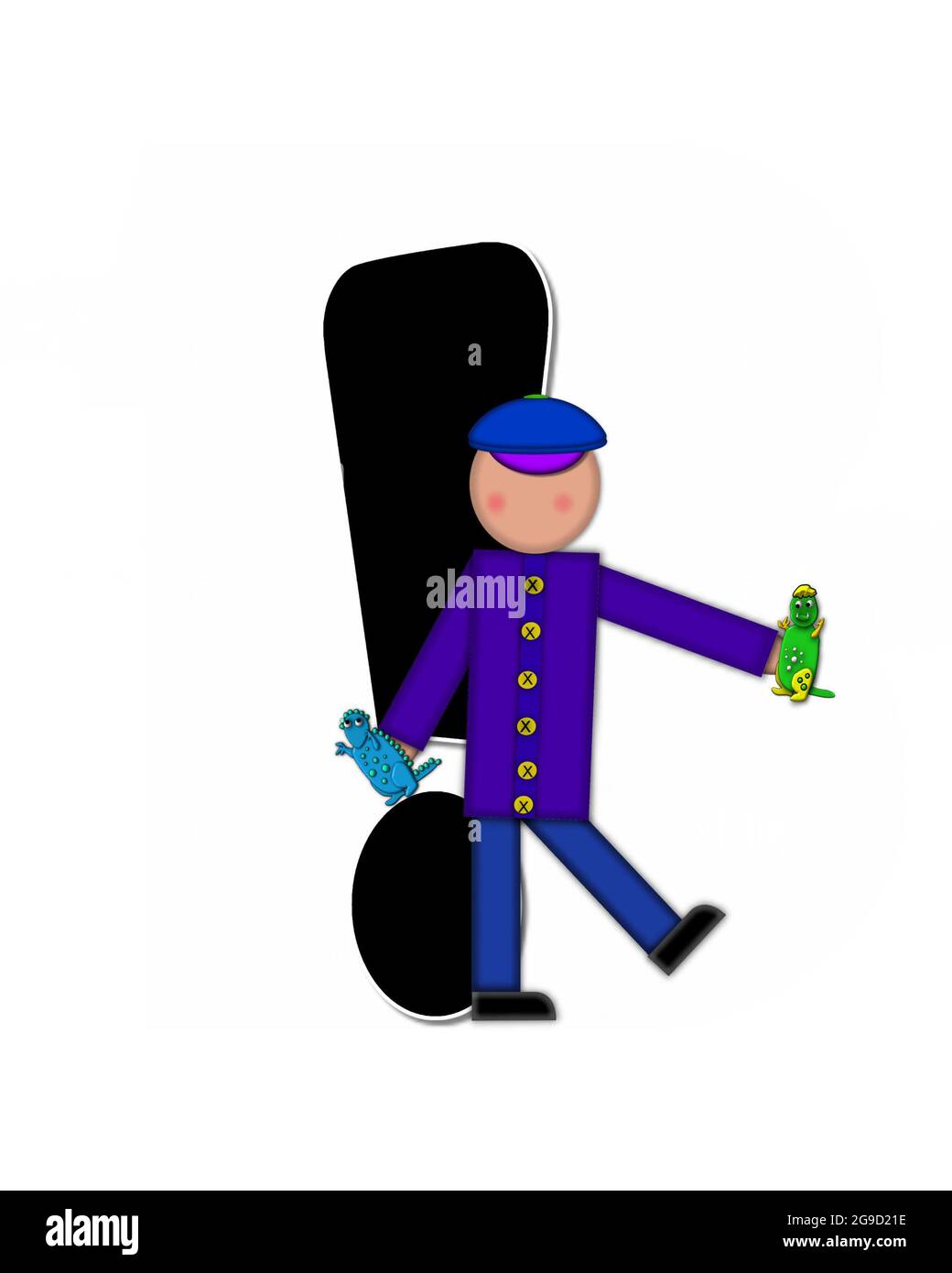 Exclamation point, in the alphabet set "Children Play Time," is ...