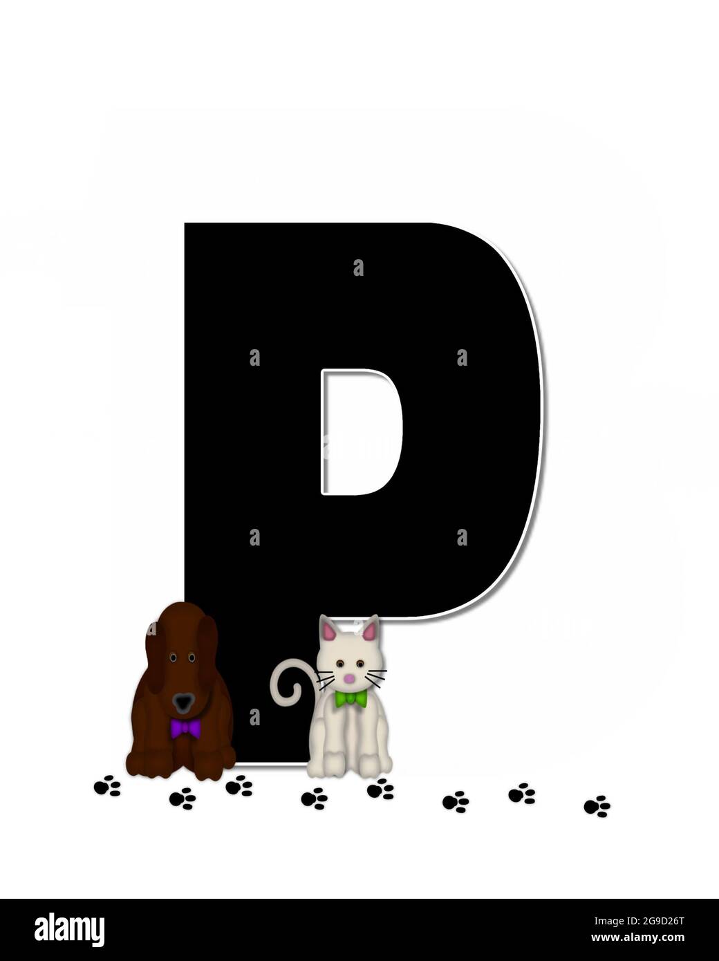 Big cat paw prints Cut Out Stock Images & Pictures - Alamy