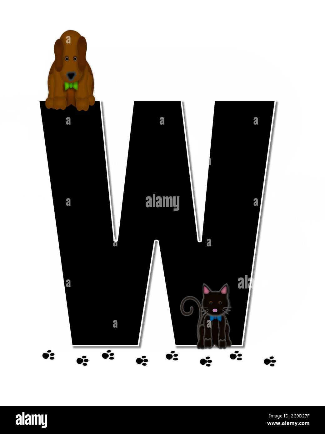 Big cat paw prints Cut Out Stock Images & Pictures - Alamy